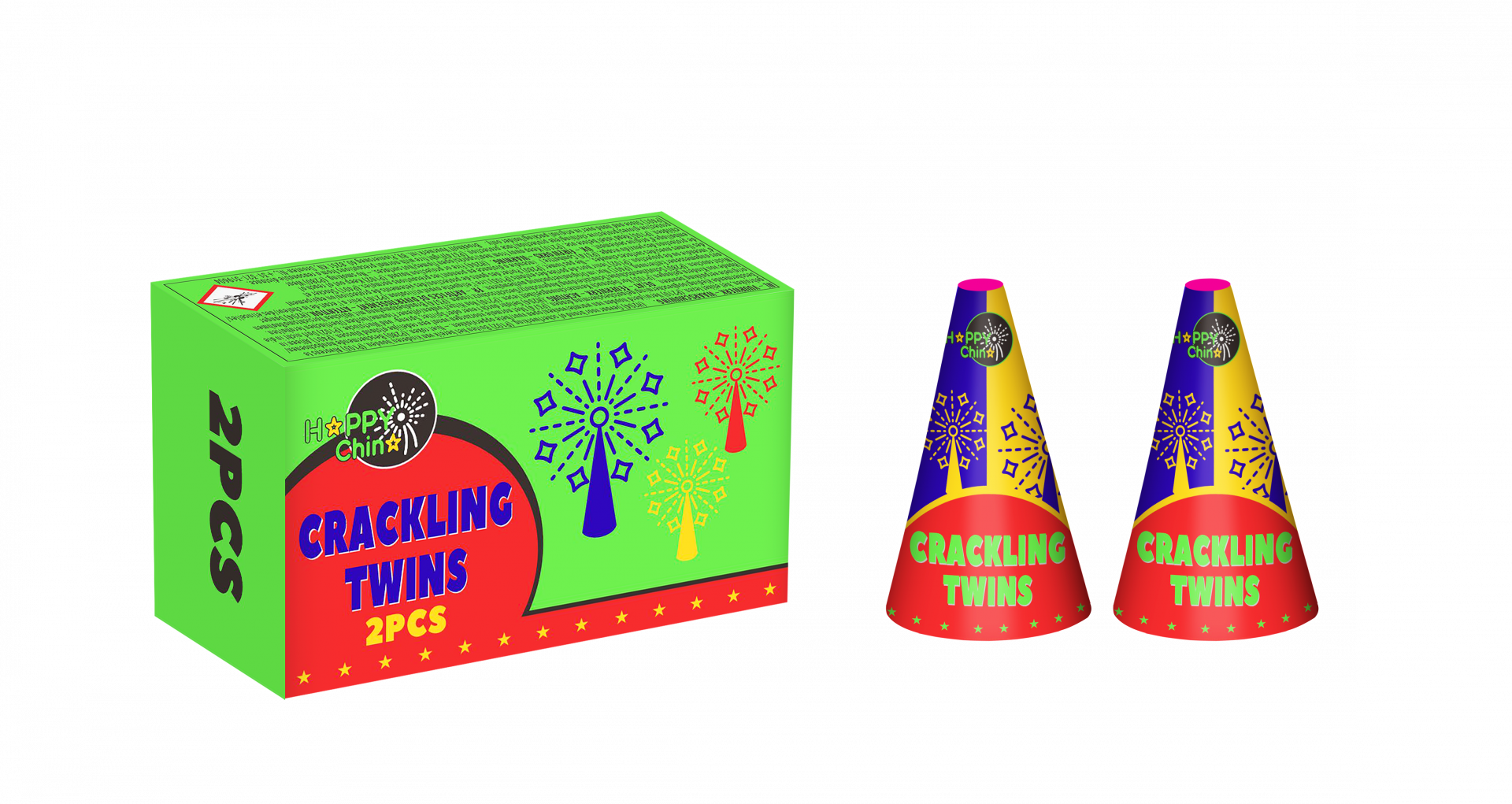 Crackling Twins Vuurwerkdumper