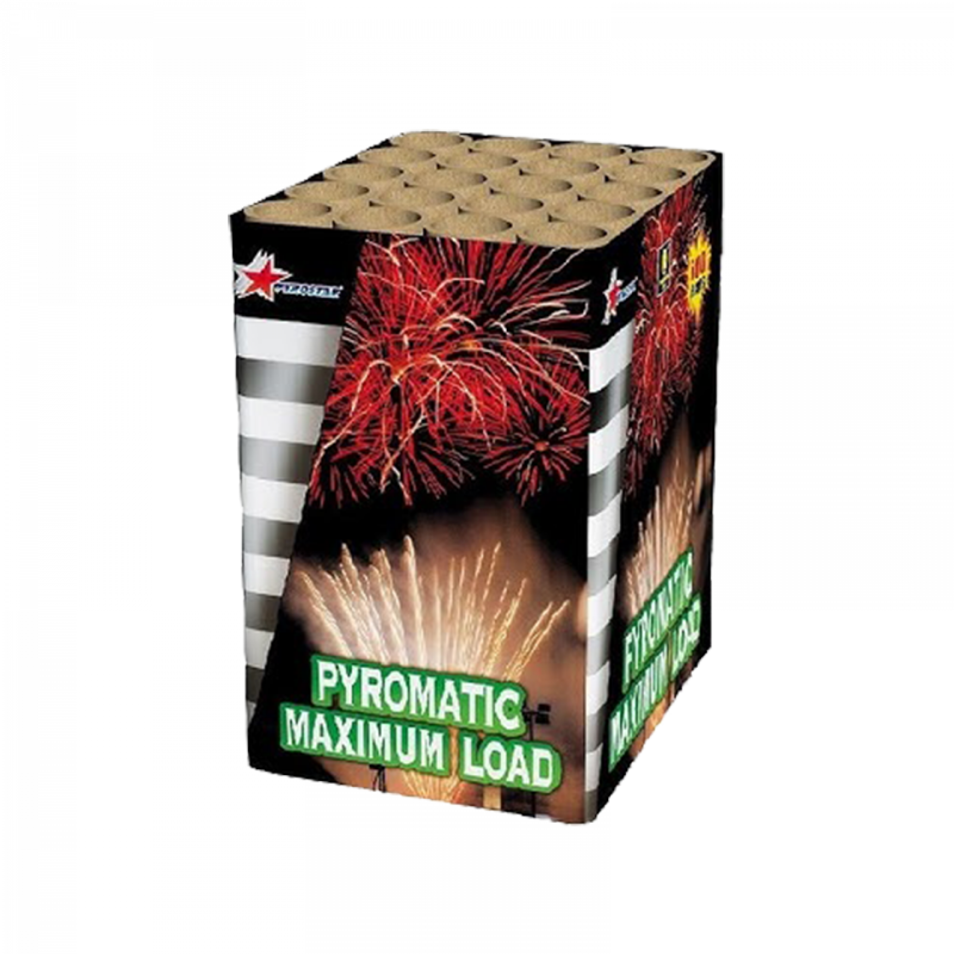 Pyromatic -> omlabeling: amazing 5 - Breda Vuurwerk